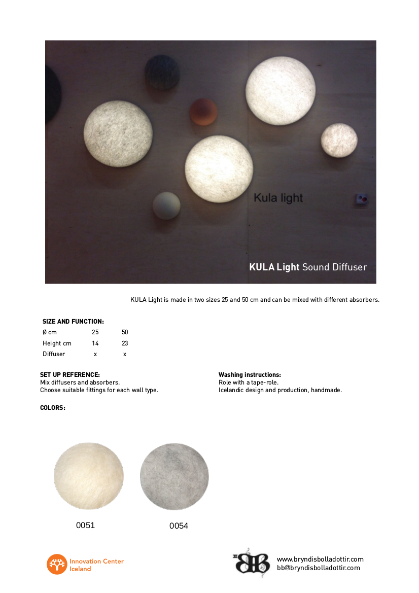 Clic “Read More” to download the pdf file - Kula by Bryndís